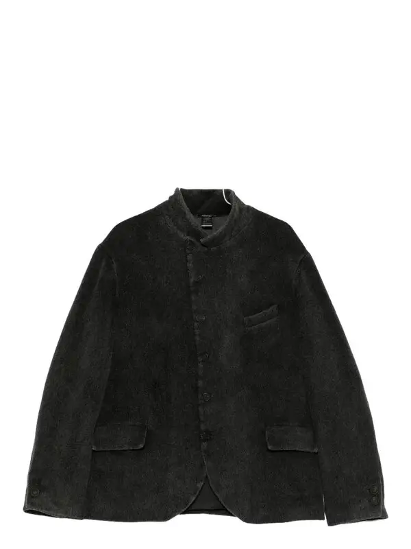 Avant Toi High-neck Button-up Blazer - Grey