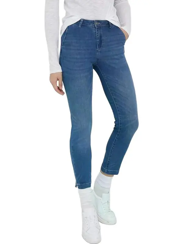 BENETTON Logo Patch Jeans - Blue