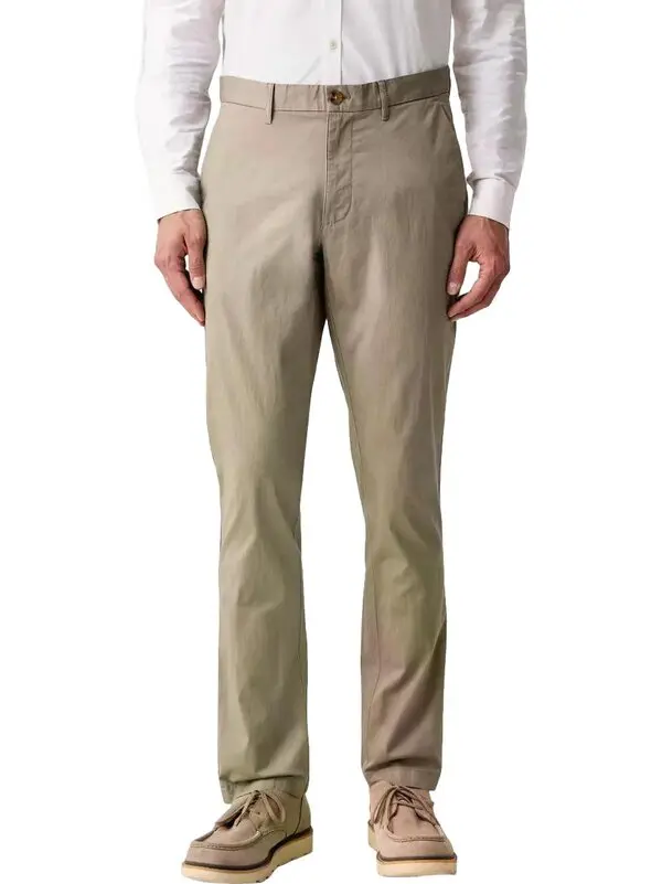 Michael Kors Cotton-blend Chino Trousers With A Slim Fit - Neutrals