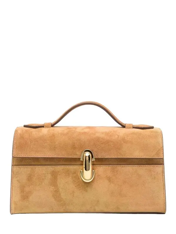 Savette Suede Top Handle Shoulder Bag - Brown