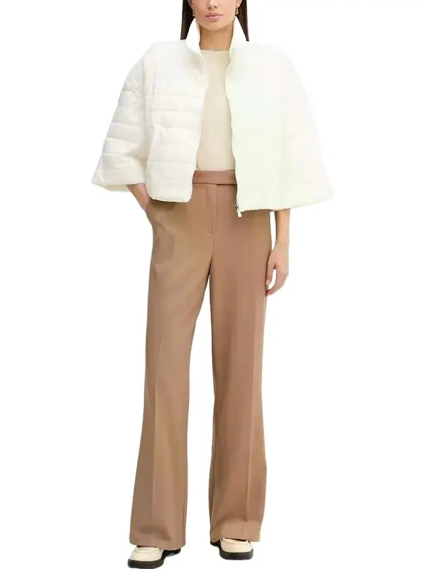 BENETTON Boat Neck Sweater With Three-quarter Sleeves - Neutrals