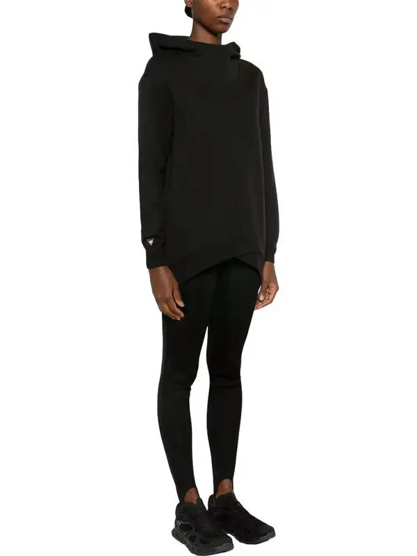 MACRON Asymmetric-hem Hoodie - Black
