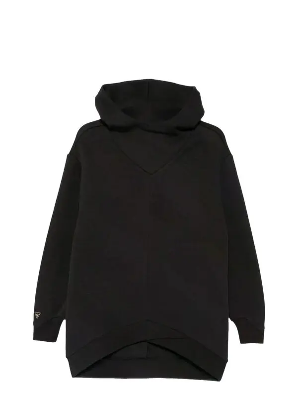 MACRON Asymmetric-hem Hoodie - Black