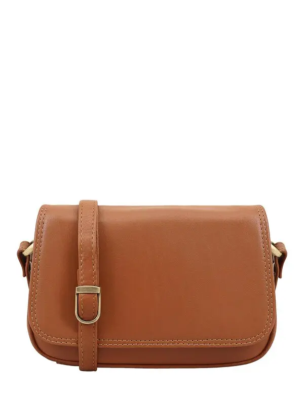 LLOYD BAKER Amritsar Leather Crossbody Bag - Gold