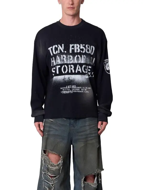 Mnml Military Thermal Graphic T-shirt - Black