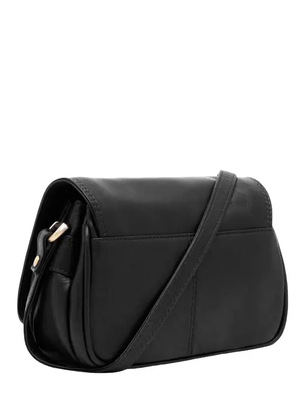 LLOYD BAKER Amritsar Leather Crossbody Bag - Black