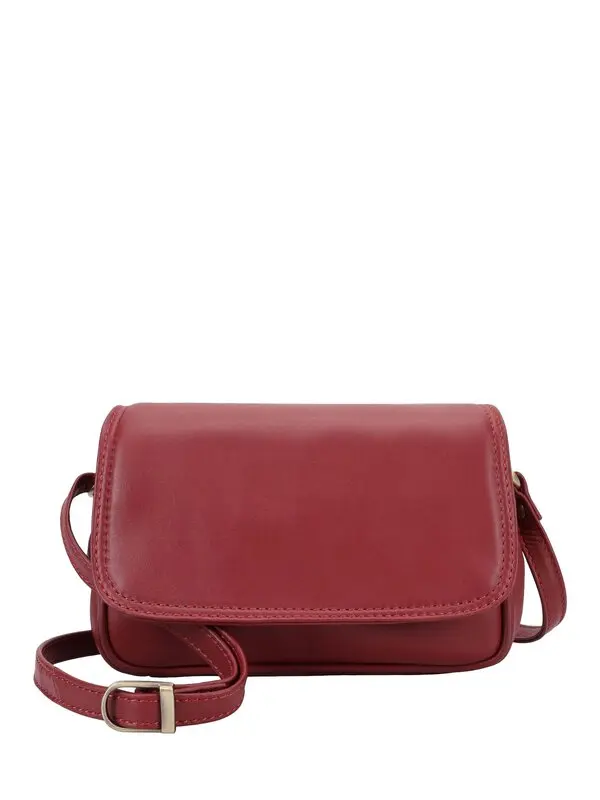 LLOYD BAKER Amritsar Leather Crossbody Bag - Red