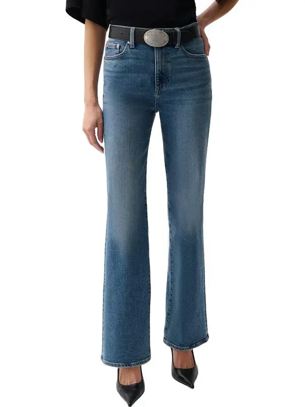 PISTOLA Evie High Waist Petite Bootcut Jeans - Soho