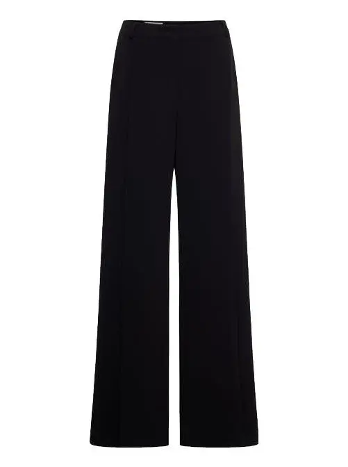 MAISON COMMON Wide Leg Evening Pants With Slits - Black