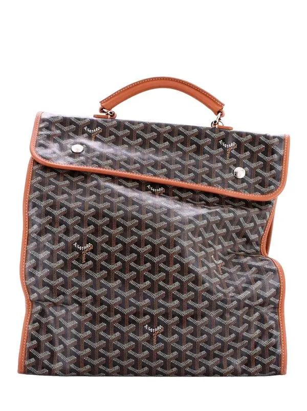 Goyard Saint Leger Briefcase Backpack Coated Canvas - Brown
