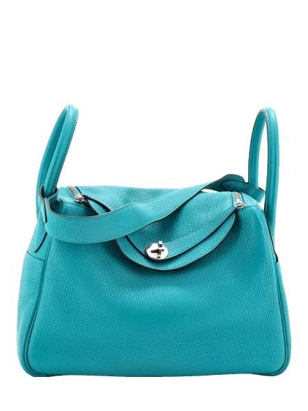 Hermès Lindy Bag Clemence 30 - Blue