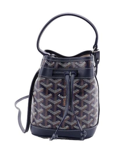 Goyard Petit Flot Bucket Bag Coated Canvas Mini - Blue