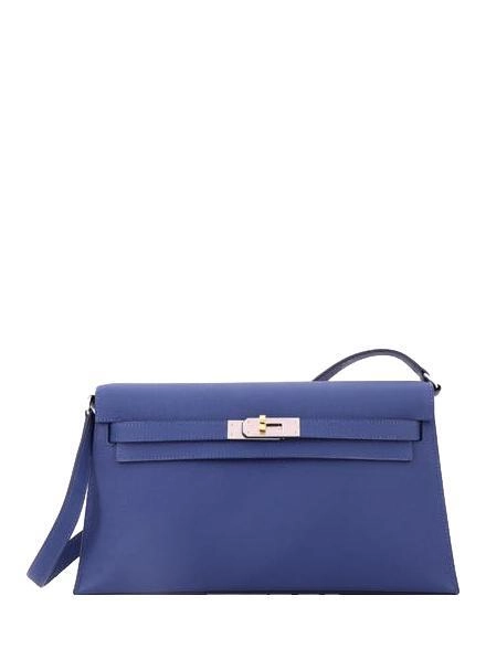 Hermès Kelly Elan Shoulder Bag Epsom - Blue