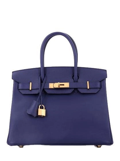Hermès Birkin Handbag Epsom With Gold Hardware 30 - Blue