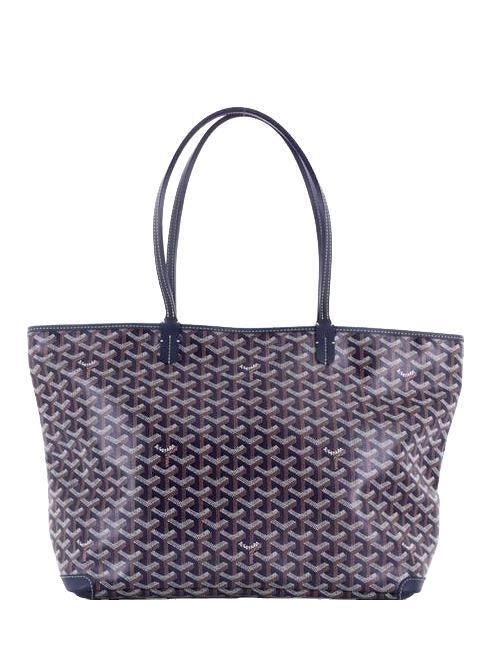 Goyard Artois Tote Coated Canvas Mm - Blue