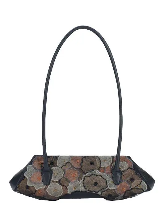 BEHNO Elizabeth Mini Baguette Bag - Black/multi