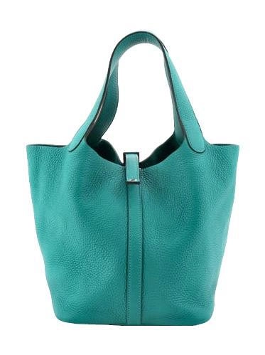 Hermès Picotin Lock Bag Clemence Mm - Blue