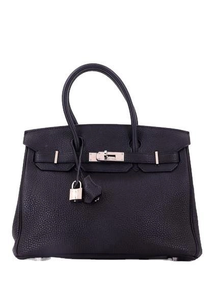Hermès Birkin Handbag Togo With Palladium Hardware 30 - Black