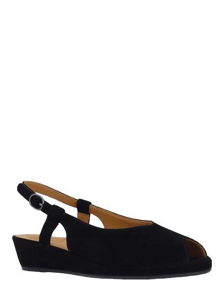 L'AMOUR DES PIEDS Brisella Slingback Wedge Sandal - Black
