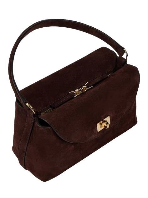 Sandro Le Mini Grand Bazaar Suede Bag - Brown