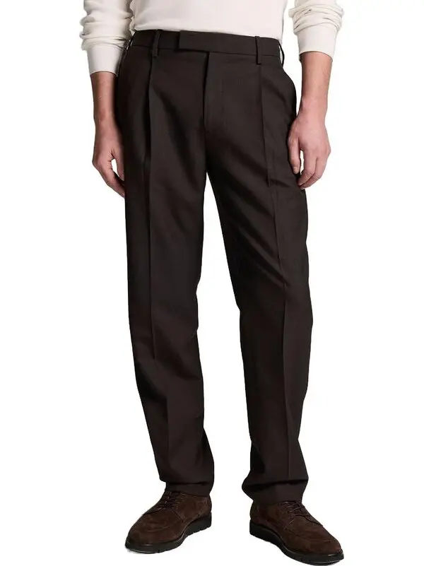 Vince Owen Refined Twill Trousers - Arabica