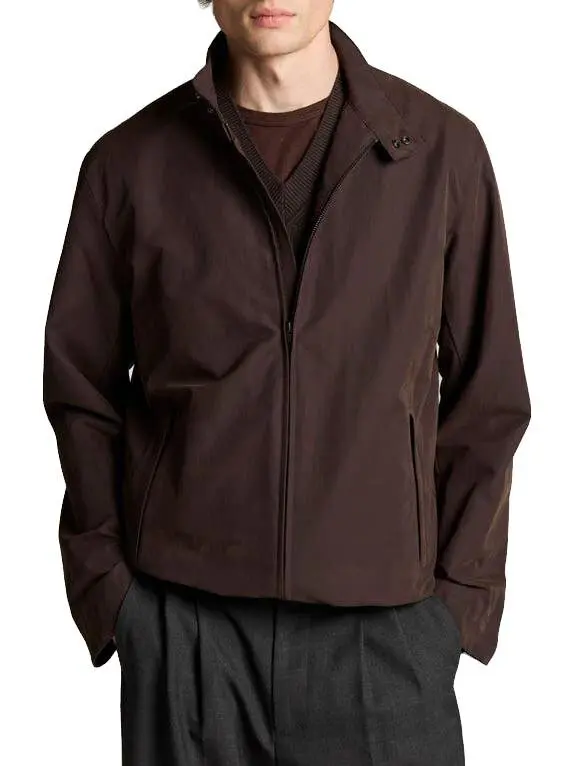 Vince Band Collar Windbreaker - Arabica