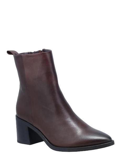 Miz Mooz Jessica Block Heel Bootie - Brown