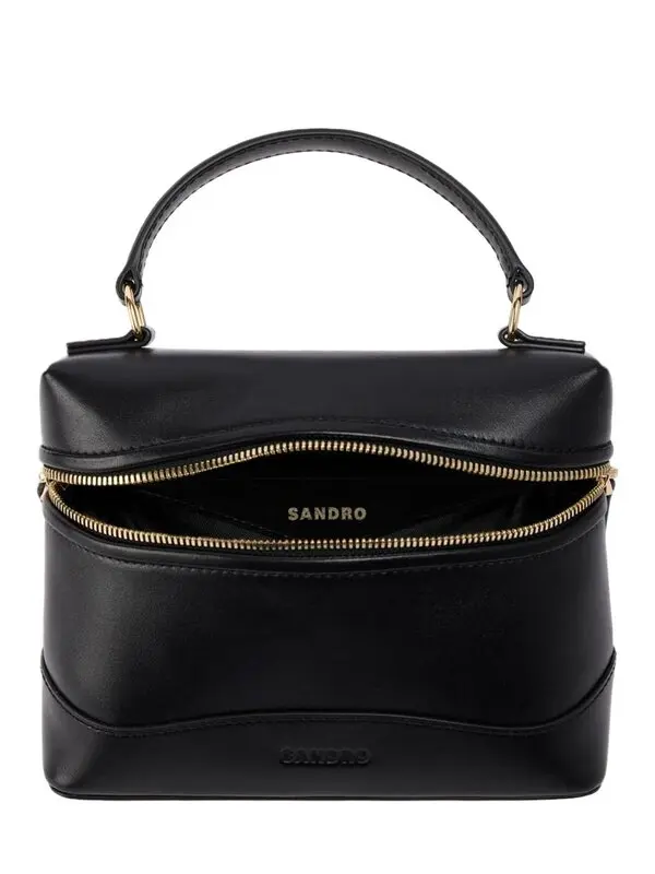 Sandro Tangolino Leather Bag - Black
