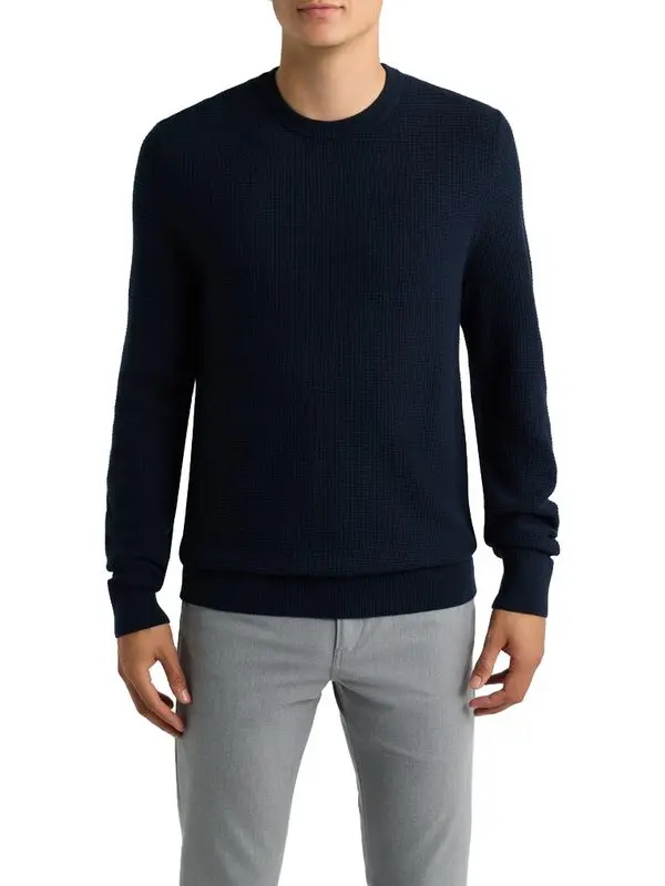 BOSS Ludino Crewneck Sweater - Navy