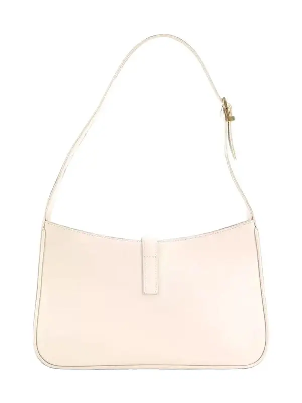 Saint Laurent Le 5 A 7 Leather Small Hobo Bag - Neutrals