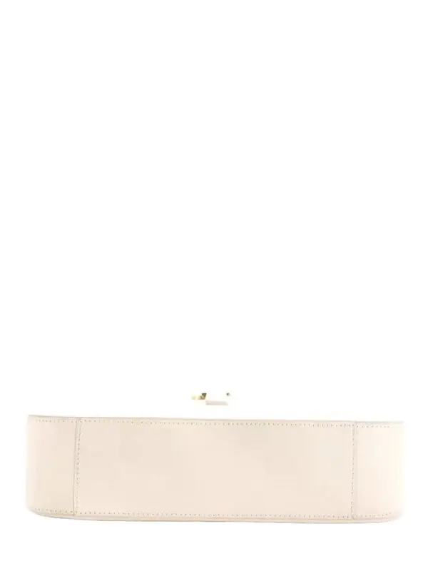 Saint Laurent Le 5 A 7 Leather Small Hobo Bag - Neutrals