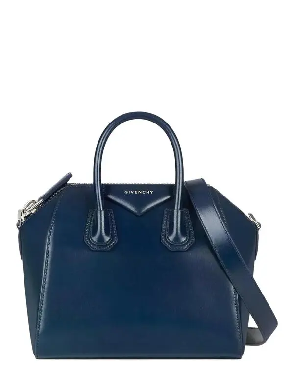 Givenchy Mini Antigona Logo-detail Handbag - Blue