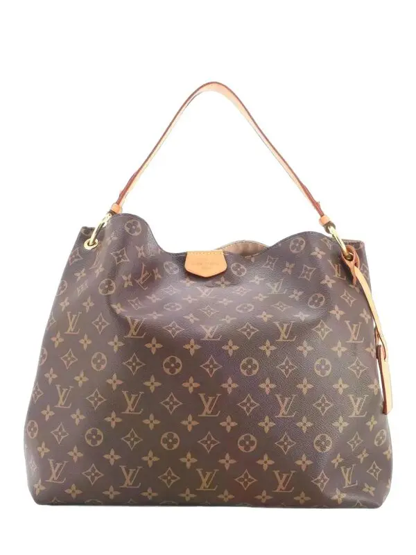LOUIS VUITTON Monogram Canvas Mm Hobo Bag - Brown