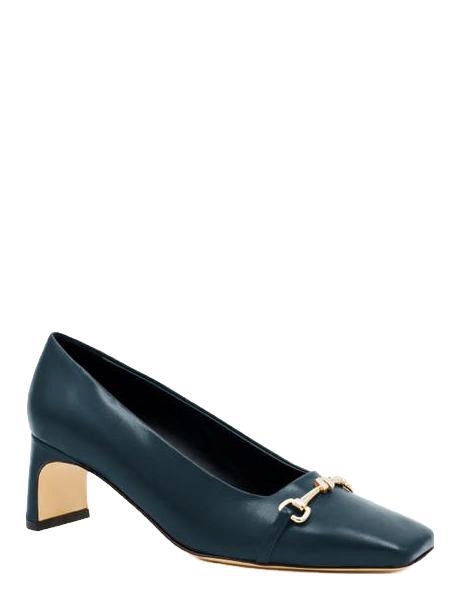 AMALFI BY RANGONI Sesto Leather Pointed Toe Pump - Navy