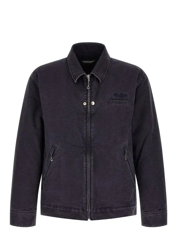 Undercover Cotton Jacket With Photo Print - Blue