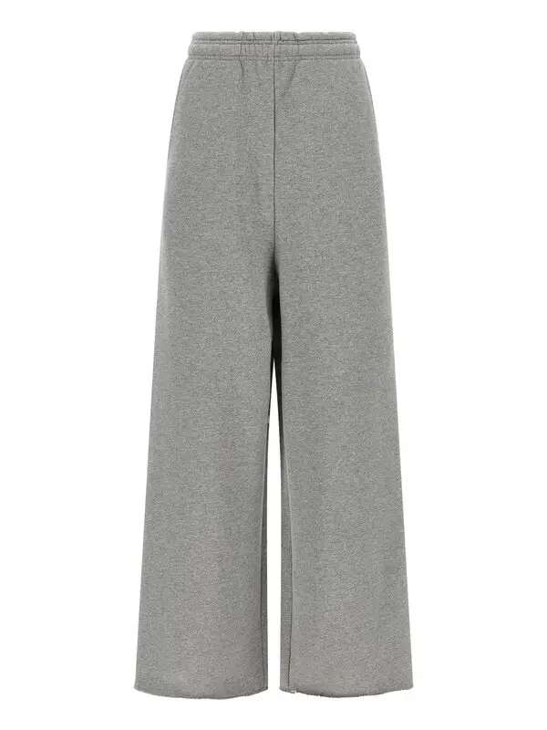 ENTIRE STUDIOS Wide Leg Cotton Sweatpants - Gray