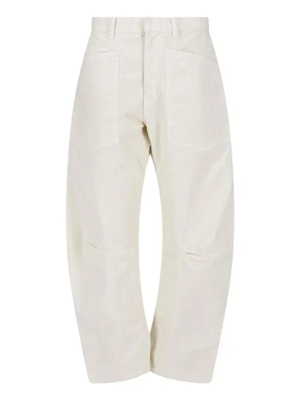 NILI LOTAN Shon" Corduroy Pants - Cream
