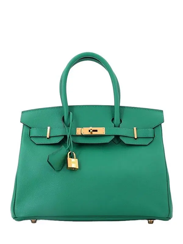 Hermès Birkin 30 Leather Satchel - Vert Vertigo