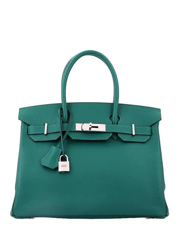 Hermès Birkin 30 Epsom Leather Satchel - Malachite