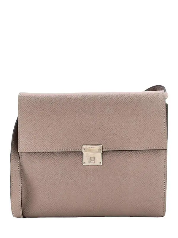 Hermès 16 Clic Wallet On Strap Epsom - Gray
