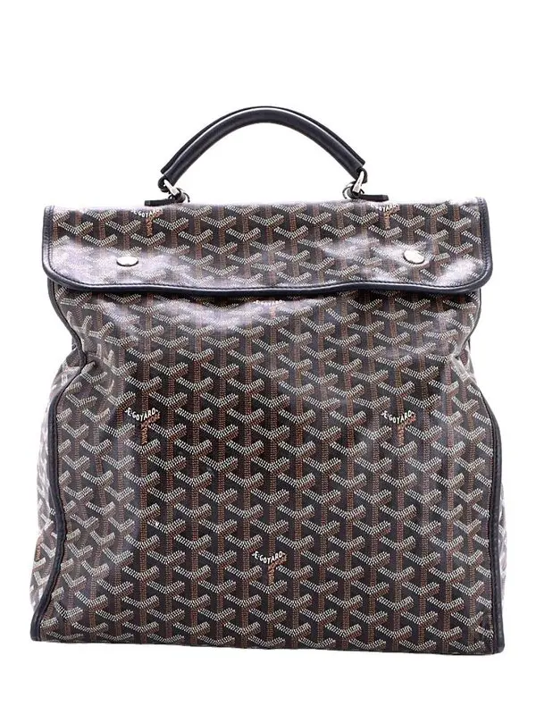 Goyard Saint Leger Briefcase Backpack Coated Canvas - Black