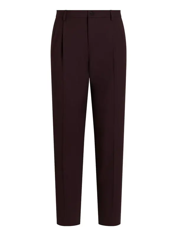Dolce & Gabbana Virgin Wool Trousers - Multicolor