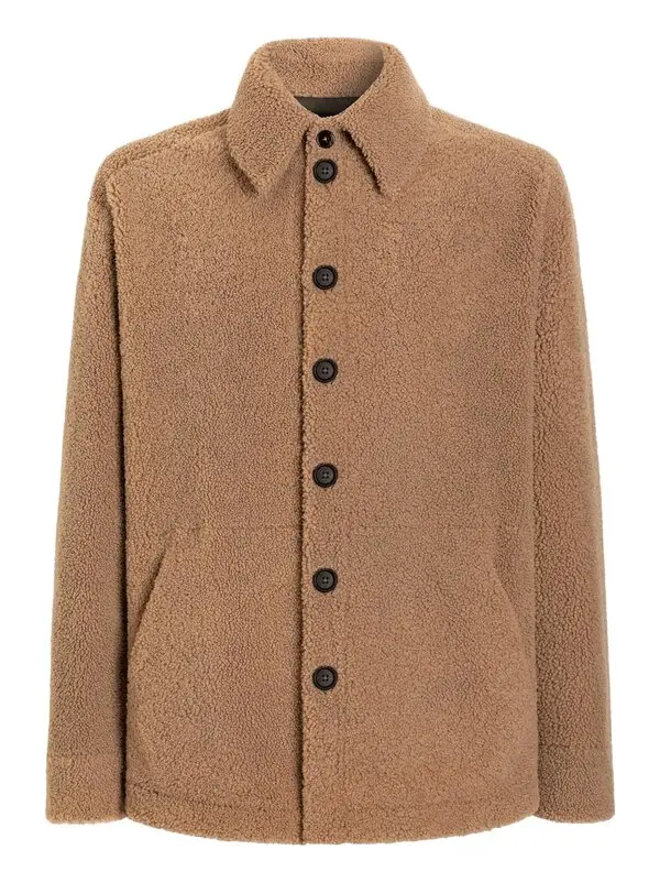 Dolce & Gabbana Nappa Shearling Jacket - Brown