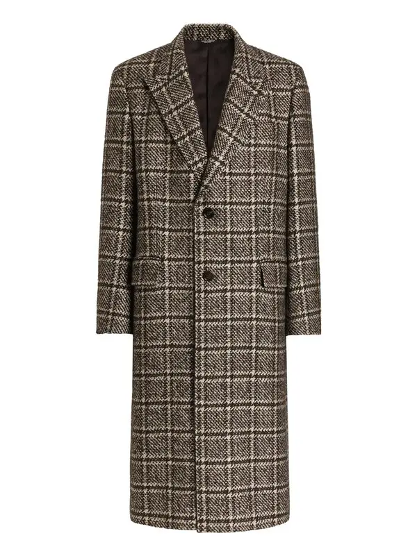 Dolce & Gabbana Single-breasted Checked Coat - Multicolor