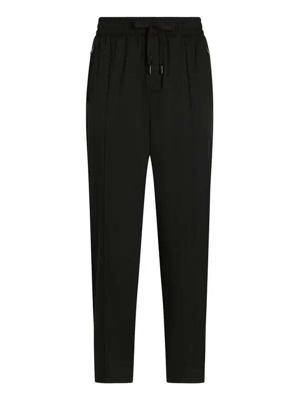 Dolce & Gabbana Nylon Jogging Trousers - Black
