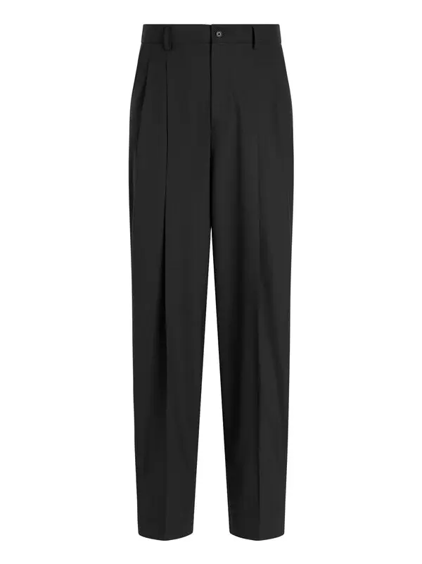 Dolce & Gabbana Virgin Wool Trousers - Brown