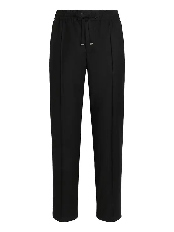Dolce & Gabbana Flannel Jogging Trousers - Black