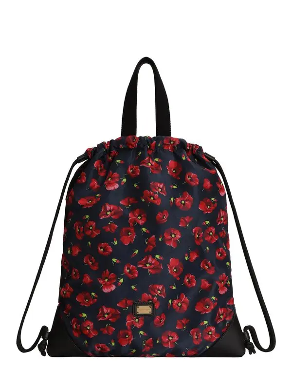 Dolce & Gabbana Poppy-print Nylon Backpack - Multicolor
