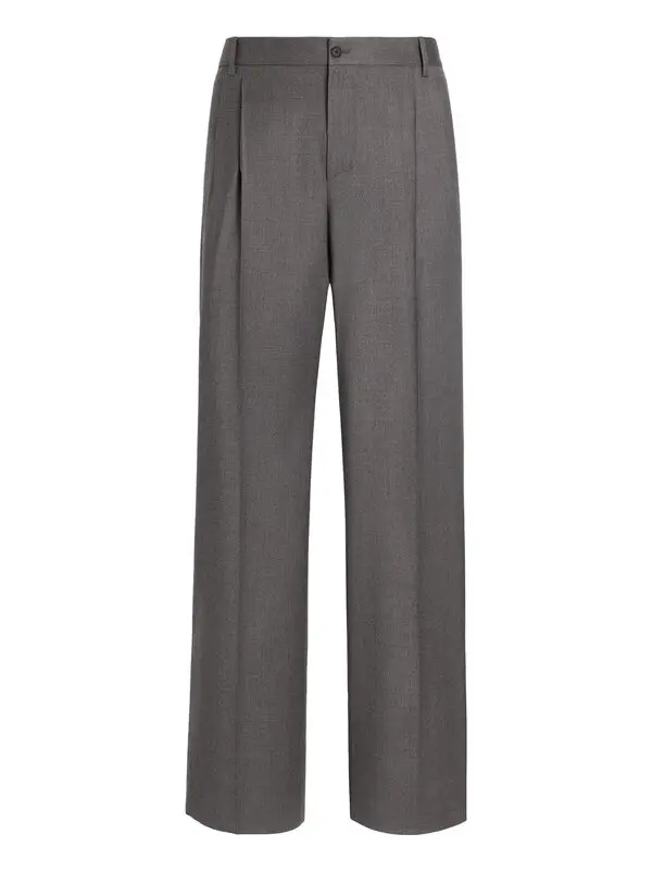 Dolce & Gabbana Flannel Trousers - Grey