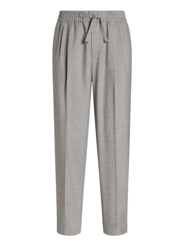 Dolce & Gabbana Wool Jogging Trousers - Grey